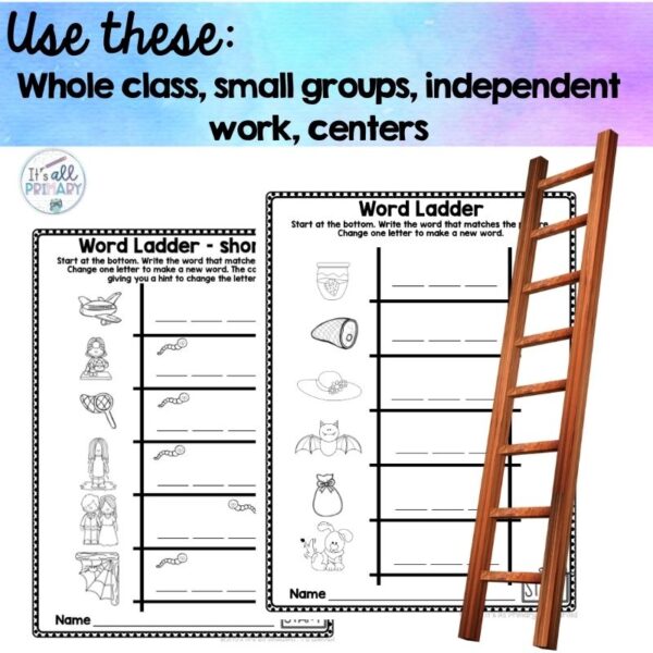 Using Word Ladders In Your Classroom - It's All Primary