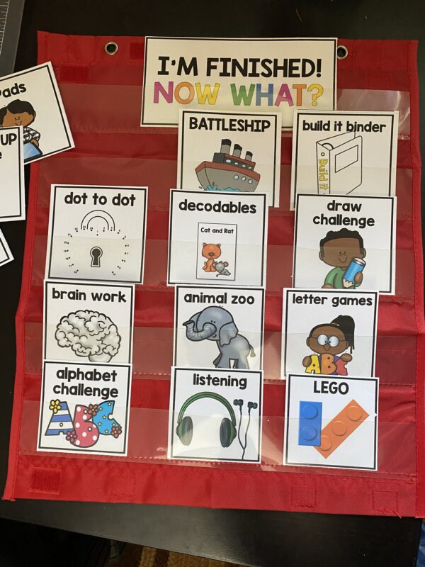 I'm Done Now What - Early Finishers Choice Board - It's All Primary